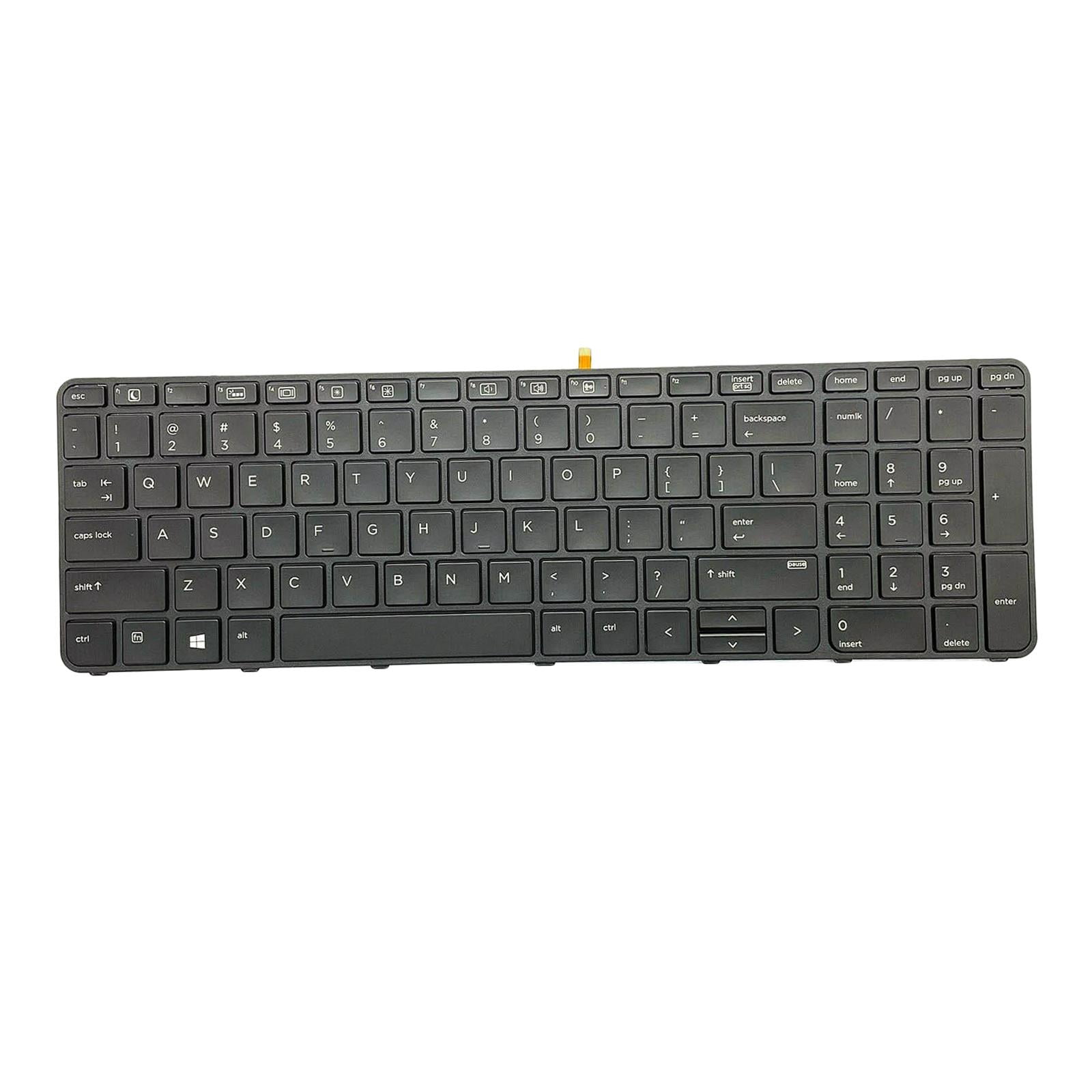 Black Professional Layout Laptop Keyboard with Backlit Replacement ...