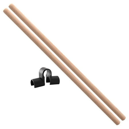 Wooden Sticks Yoga Rod Body Stretching Tool 2 Pcs Wooden Sticks Posture ...