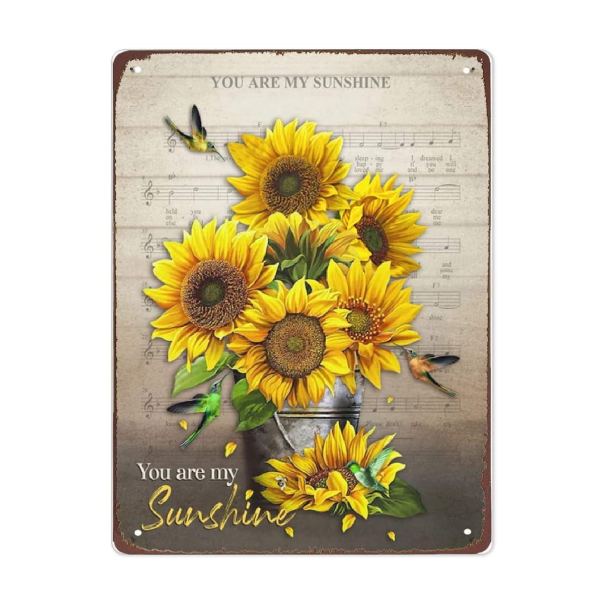 Click here for Unbranded Super Durable Metal Sign Sunflower And H... prices