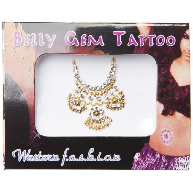 Western Fashion 1114-GLD Belly Tattoo, Gold - Walmart.com