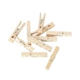 Mainstays Wooden Dry Laundry Clothespins, 100 Count, Natural, 72mm ...