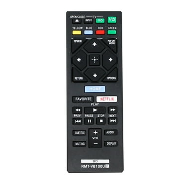 Sony RMT-VB100U Replaced Remote Control for Sony Blu-Ray DVD players - Walmart.com
