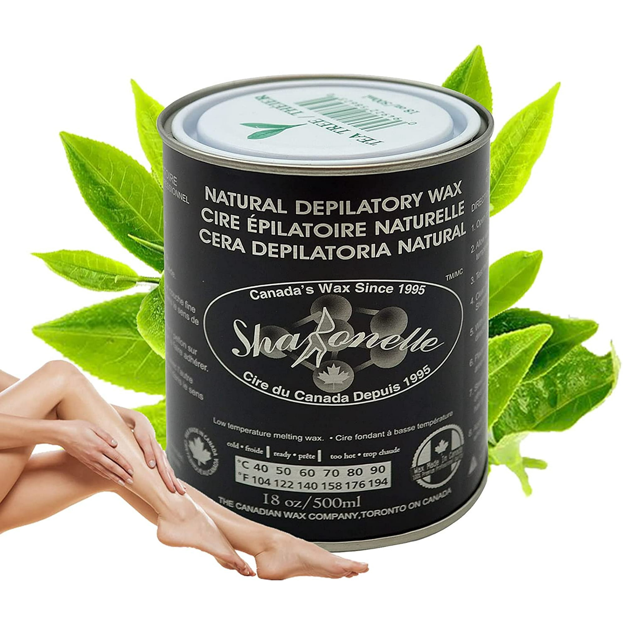 Sharonelle Soft Wax All Purpose Natural Depilatory Canned Wax (1 Pcs  Tea Tree) 1 Pc