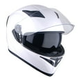1Storm Motorcycle Street Bike Dual Visor/Sun Visor Full Face Helmet ...