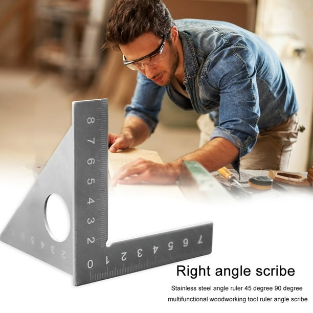 Regla De Ángulo Multifunción carpintero 45 90 grados calibre ángulo ...