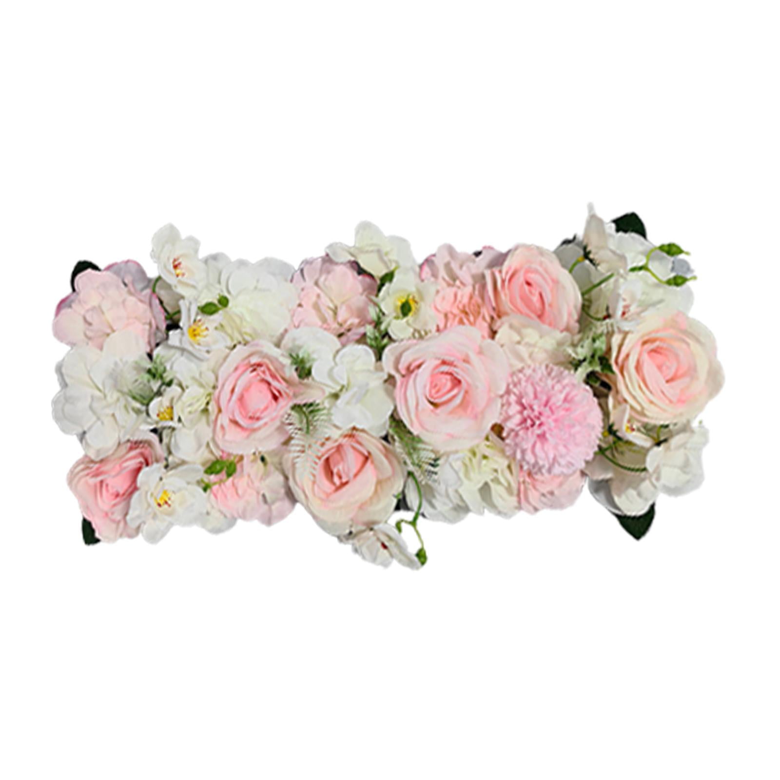 Wedding Arrangement Arched Door Flower Row Garland Floral Backdrop ...