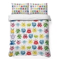 Full Quilt Bedding Set Abstract Cartoon Monsters Summer Quilt ...