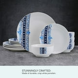 Studio Nova Michele 12 Piece Porcelain Dinnerware Set White - Walmart.com