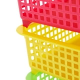 Walmart 6-Pack Colorful Stackable Desk Trays for Paper Sorting, Letter ...