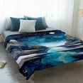 Blue Grey Geometric Blanket Soft Cozy Warm Throw Blanket for Couch ...