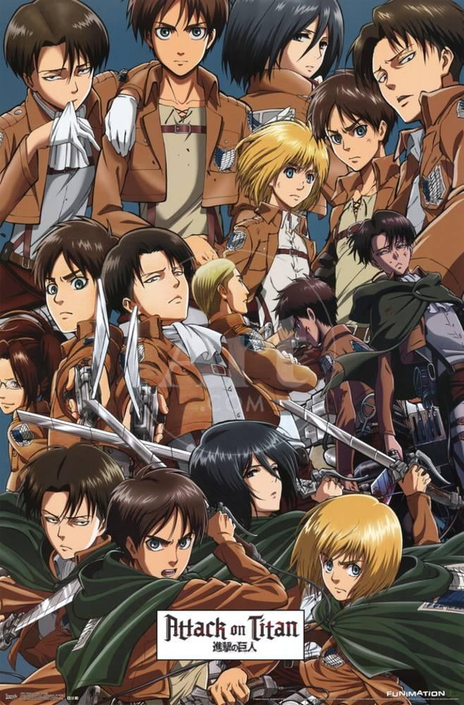 Attack on Titan Video Game Collage Poster 22x34 Sold by Art.Com ...