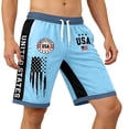 BRANROY 4th of July Shorts USA UNITED STATES - Men's Drawstring Waist ...