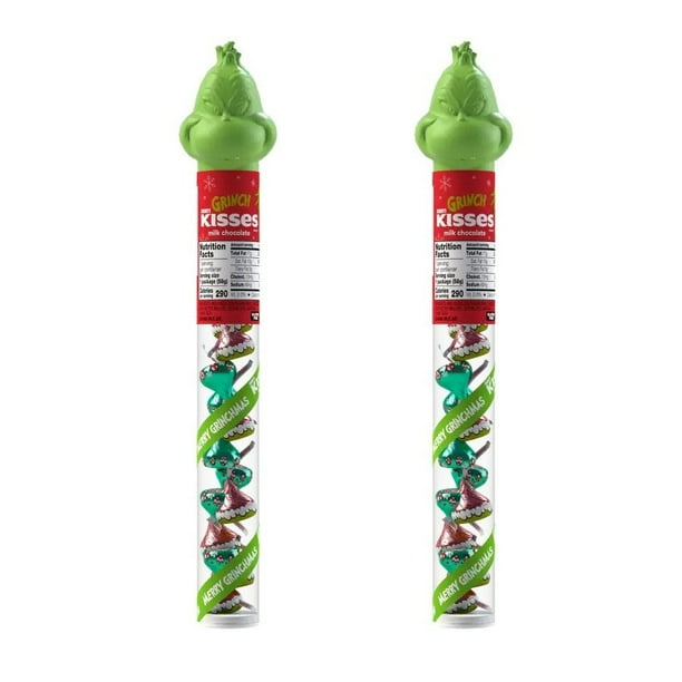 Hershey's Milk Chocolate Grinch Kisses 2.08 oz. Stocking Stuffer ...