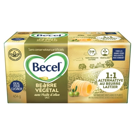 Becel Plant Butter with Olive Oil, Salted 454g, 454g - Walmart.ca