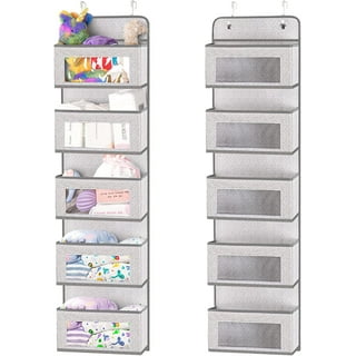 Smart Design 5-Tier Hanging Carousel Organizer with 40 Pockets and ...