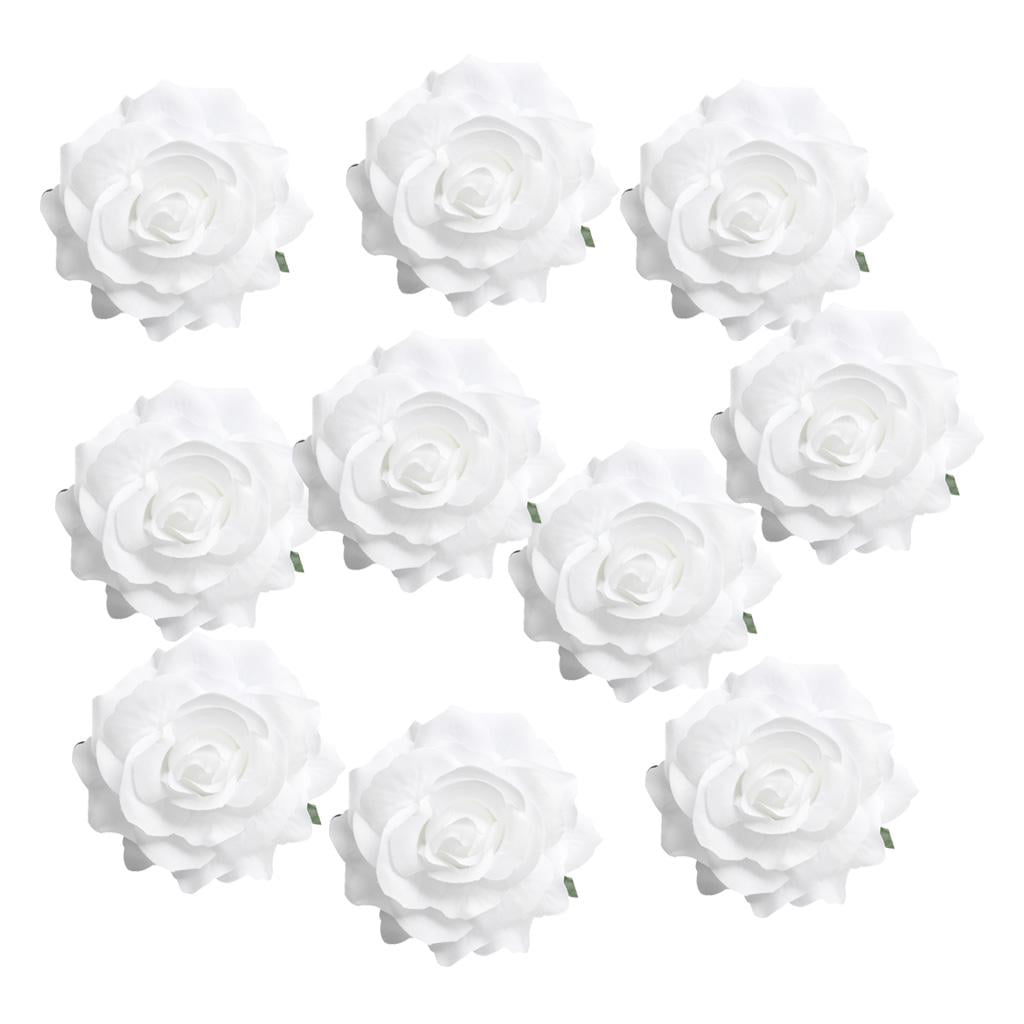 10 Pieces Handmade Large Artificial Silk Flower Buds Ball for Wedding ...