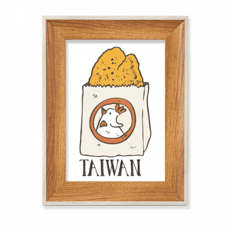 Snake Food Fried chicken Taiwan Desktop Wooden Photo Frame Display ...