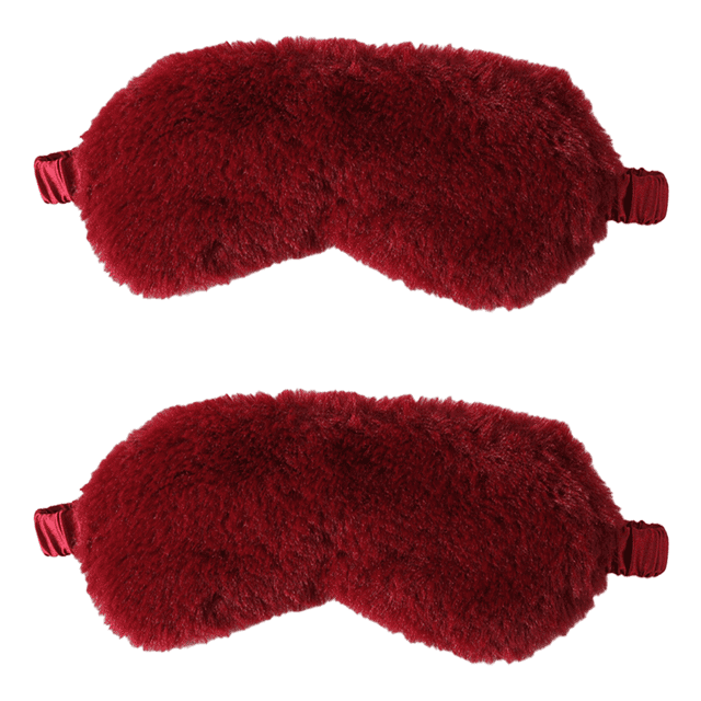 Plush Eye Mask Silk Furry Sleep Masks Comfortable Eye Cover Satin Night ...
