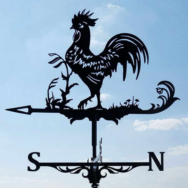 Rooster Weathervane Silhouette