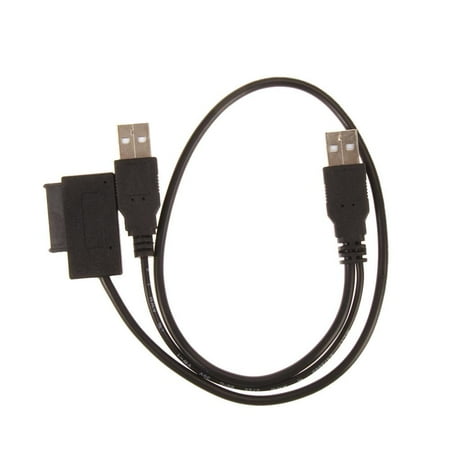 USB 2.0 to 7+6 13Pin Slim for SATA CD/DVD Optical Drive Adapter Cable ...