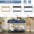 45'' Console Table for Entryway with 2 Drawers, Retro Entryway Table ...