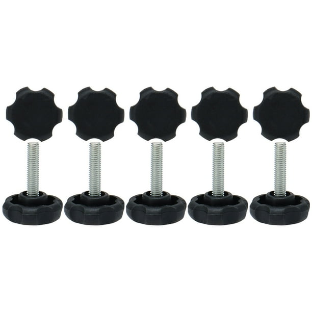 M6 x 25 x 30mm Hand Screw Leveling Feet Adjustable Leveler for Table ...