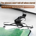 Car Sunglasses Holder Clip for Car Visor - Secure Eyewear Organizer ...