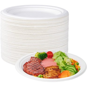 "Super Strong Large Package of Heavy-Duty Paper Plates, 9"" (600 Count ...