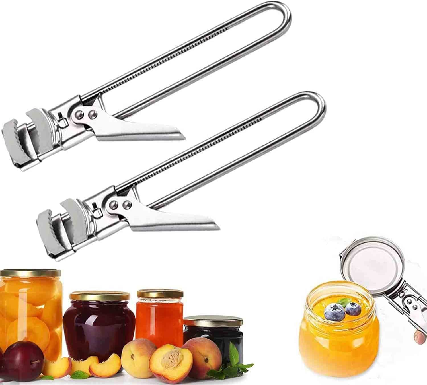 Fullofcarts Jar Opener - Adjustable Multifunctional Stainless Steel Can ...