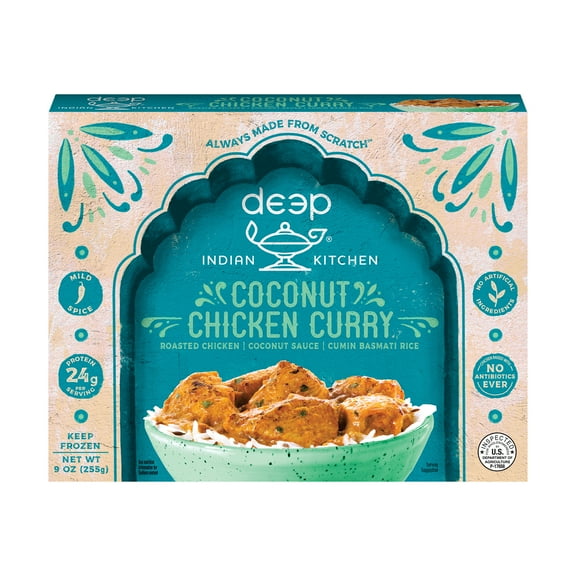 Deep Indian Kitchen Butter Chicken 9oz Frozen Packaged Meal with Creamy ...