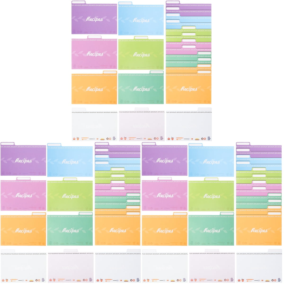 Click here for Hemoton 75 Pcs Recipe Card Dividers Kitchen Recipe... prices