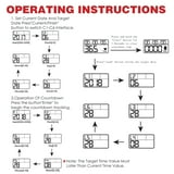 Runleader Digital LCD Screen Days Countdown Timer for Room Kitchen ...