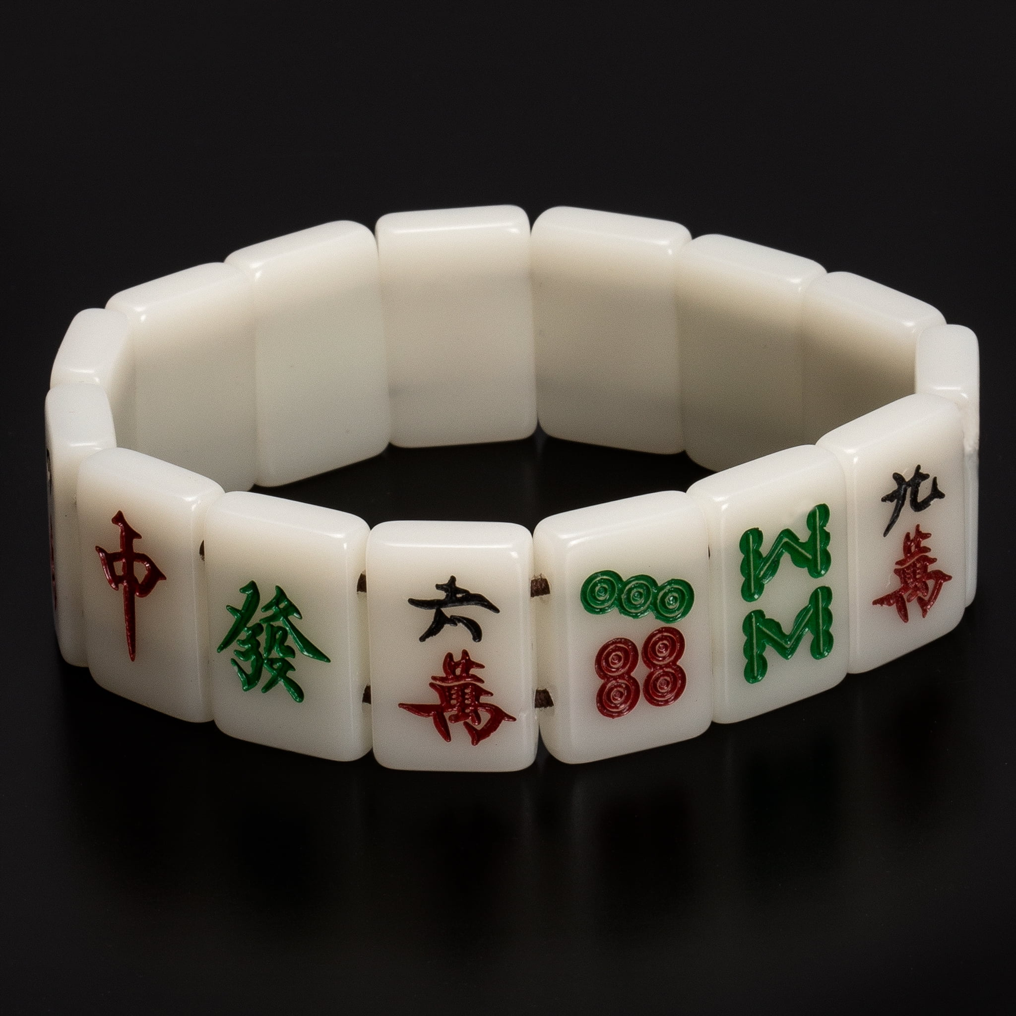 Mahjong Mini-Tiles Stretchy Bracelet - Walmart.com