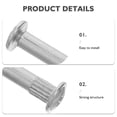 BESTYASH 100Pcs Plated Silver M4 Furniture Joint Connector Bolts with ...