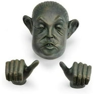 Elegant Verdigris Koi Decorative Pond Statuary Fountain Spitter ...