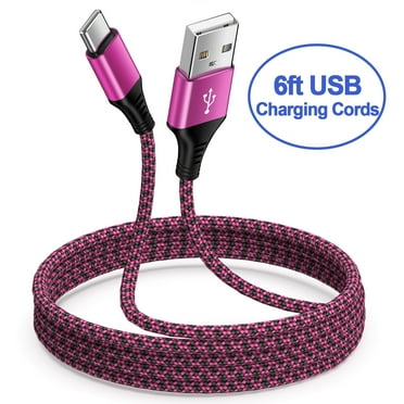 AILKIN USB C Cell Phone Wire, Fast Charging Type C to USB A Cable, Rose ...