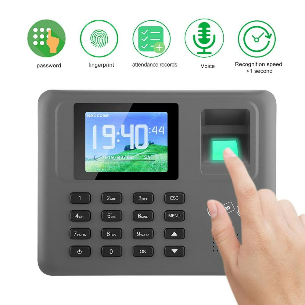 Kritne Time Attendance Clock, Fingerprint Time Attendance, Colorful ...