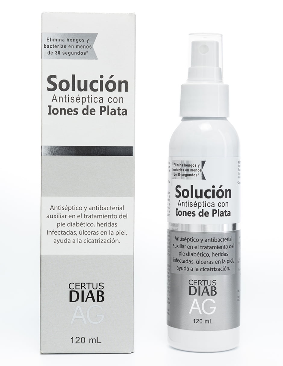 Solución Antiséptica con Iones de Plata 120 ml Certus Diab Certus Diab ...