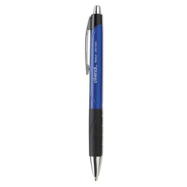 Comfort Grip Ballpoint Pen, Retractable, Medium 1 Mm, Blue Ink, Clear ...