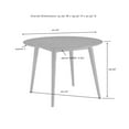 Crosley Furniture Landon Wood Round Dining Table in Mahogany - Walmart.com