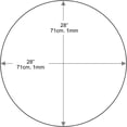 28 inch Round Glass Table Top - Tempered - 3/8" Thick Glass Surface ...