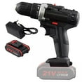 21V Electric Impact Cordless Drill High-power Lithium Battery Wireless ...