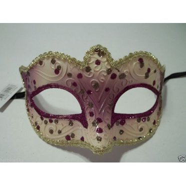 Star Power Day of the Dead Sugar Skull Half Mask w Roses, White Multi ...