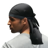 WavEnforcer Premium Black Do-Rag, Big Size, 100% Polyester, Made in ...