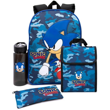 Sonic The Hedgehog Backpack And Lunch Box Set For Kids | Girls Boys ...