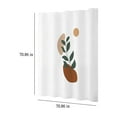Cuyhtdup Style Abstract Shower Curtain Boho Arch Sun Beige Modern