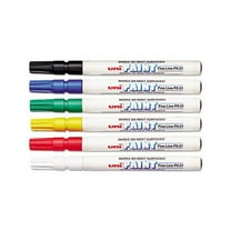 Permanent Marker Fine Bullet Tip, Assorted Colors, 6/Set - Walmart.com