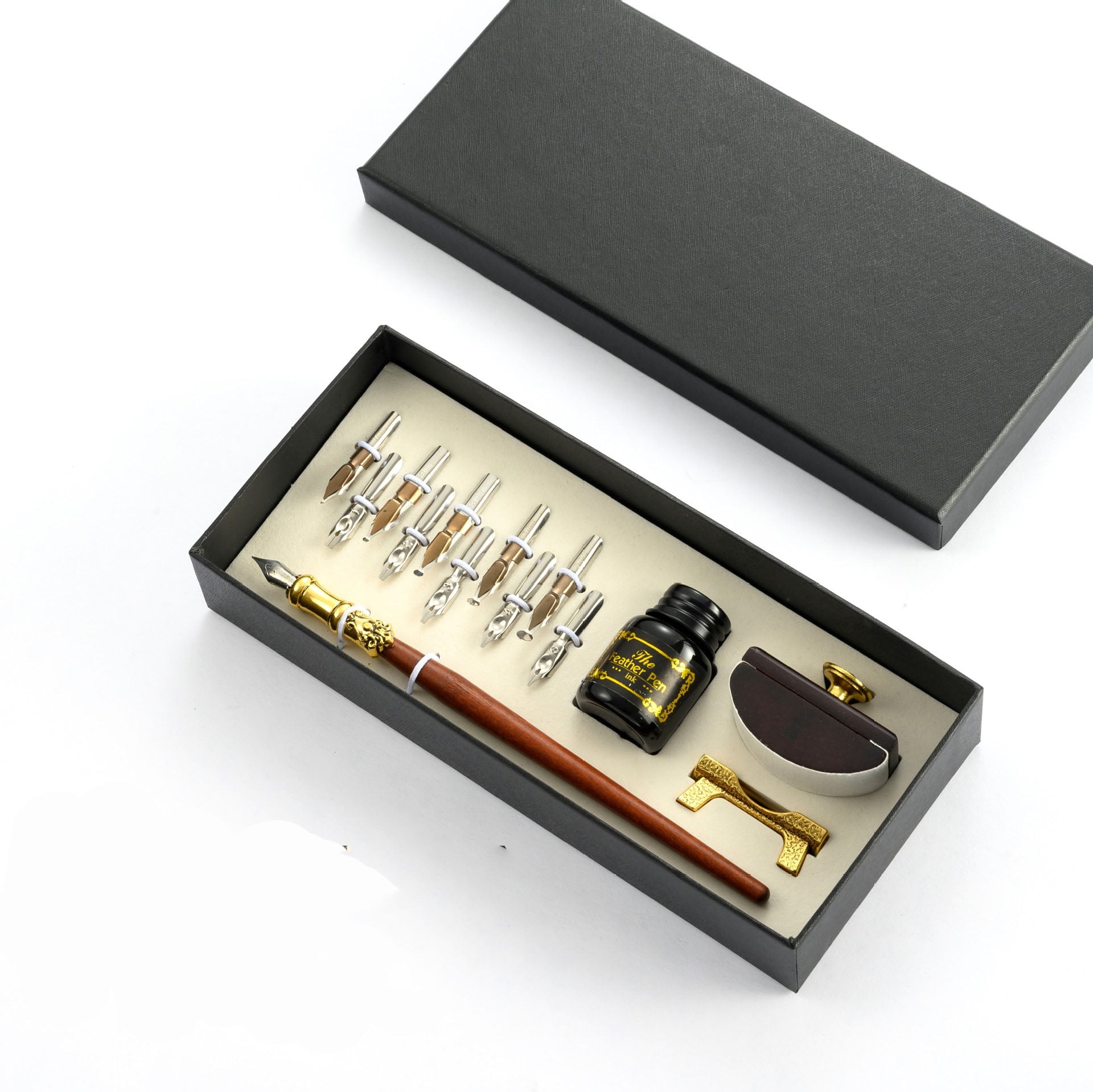 Calligraphy Pen Set - Fountain Dip Pen and Ink Writing Pen with 10 Nibs ...