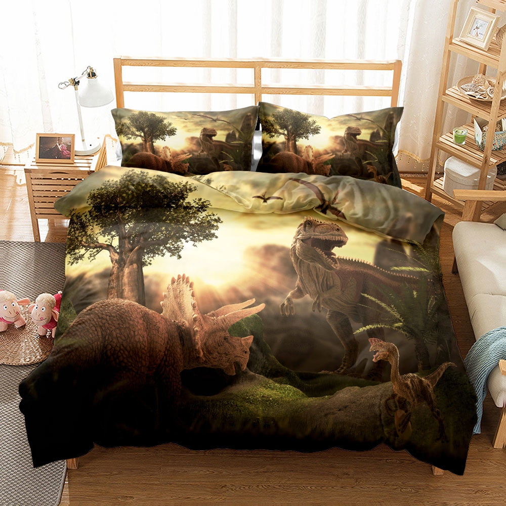Click here for Yingd Jurassaic Dinosaurs Ancient Bedding Set King... prices