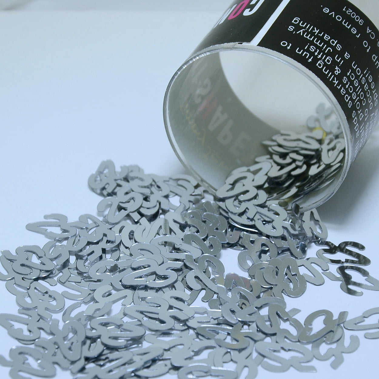 Confetti Number 25 Silver - Half Pound (8 oz) - CCL7250 - Walmart.com